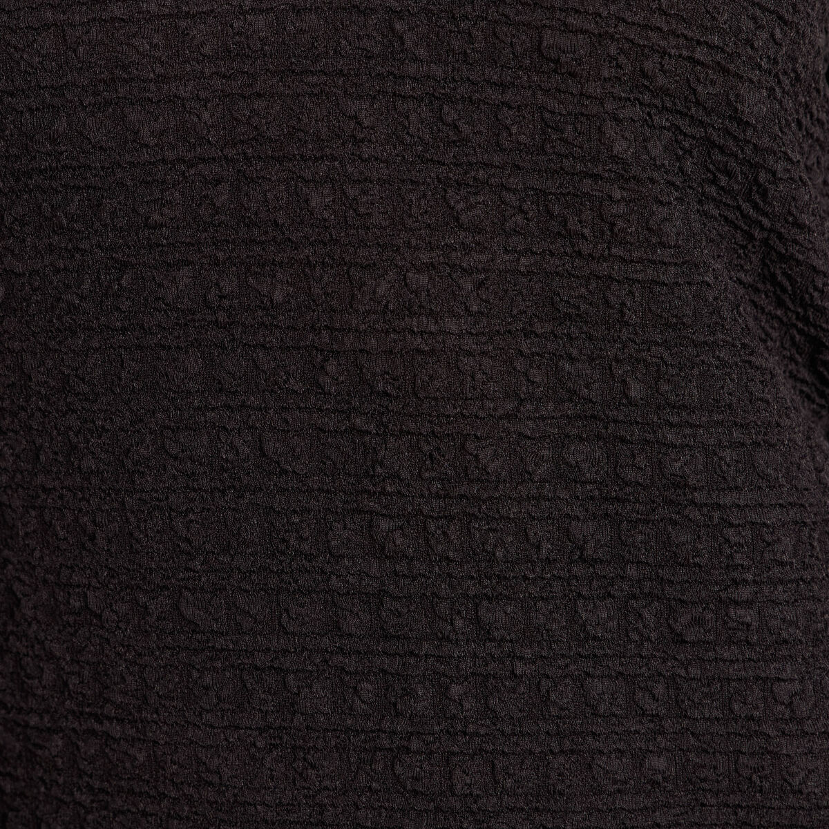 Robe col v manches longues noir femme | Bréal