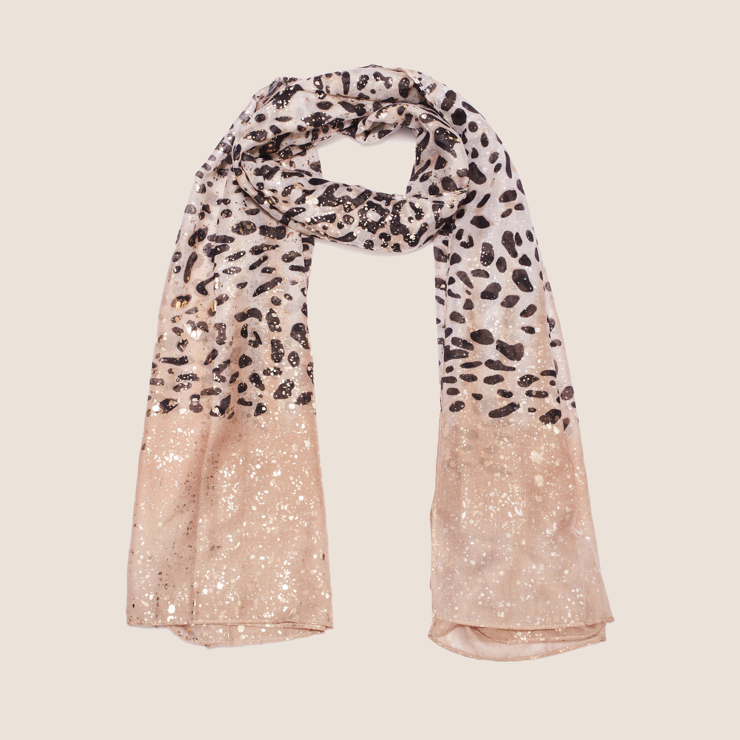Foulard fin avec brillance ecru femme | Bréal