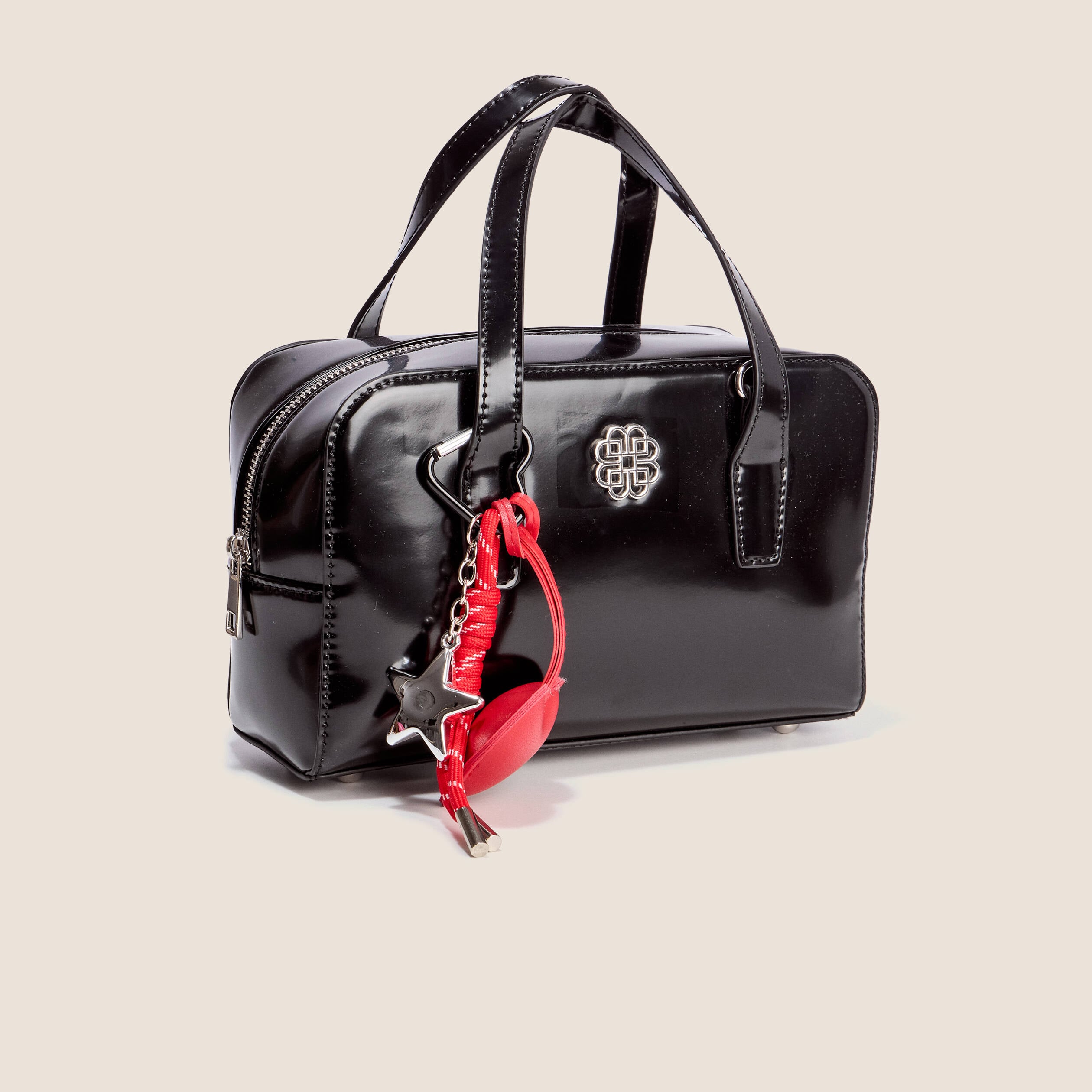 Sac en bandoulière doublé noir femme | Bréal