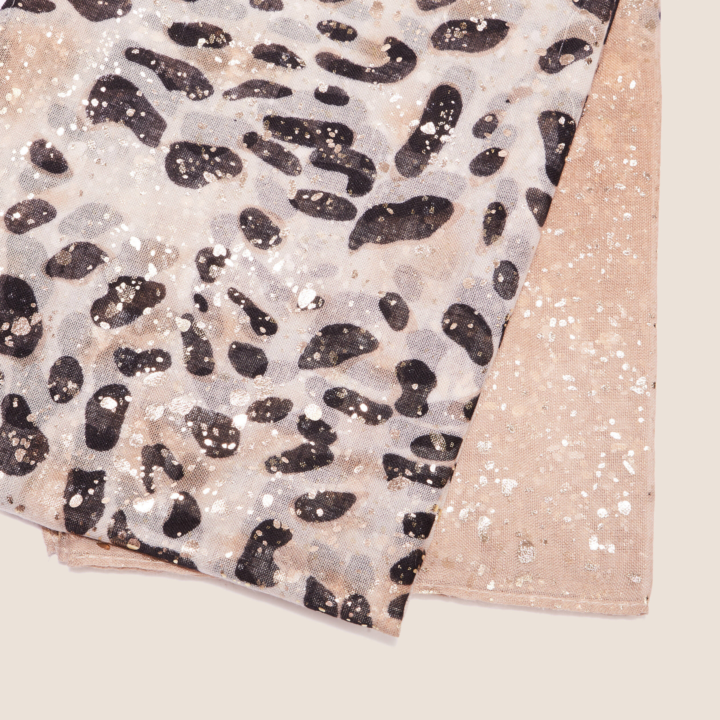 Foulard fin avec brillance ecru femme | Bréal