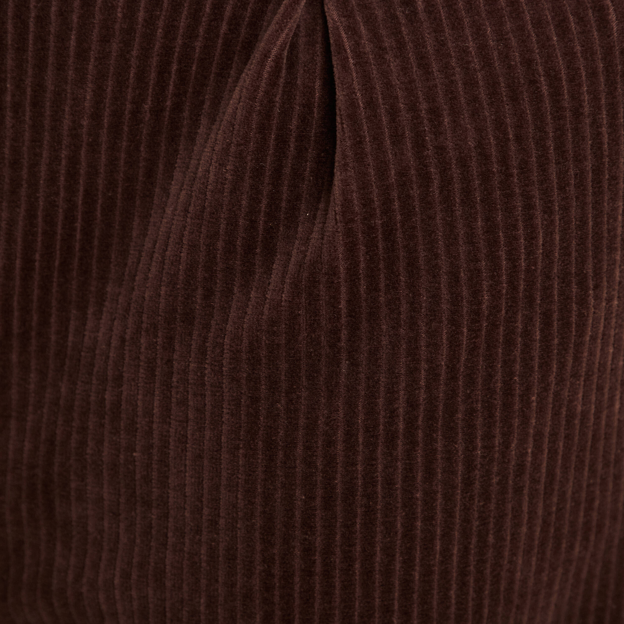 Pantalon large velours marron femme | Bréal