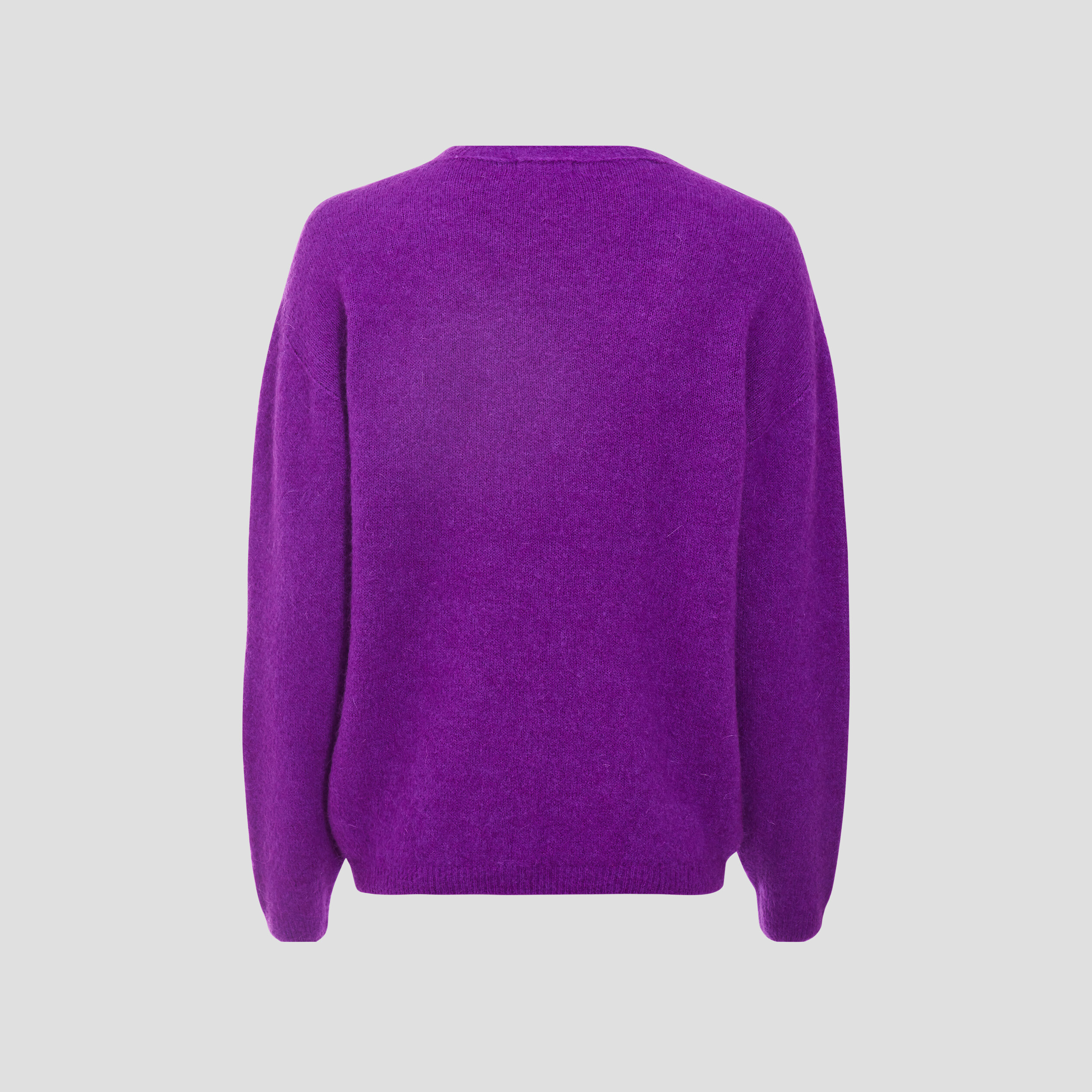 Pull manches longues violet foncé femme | Bréal